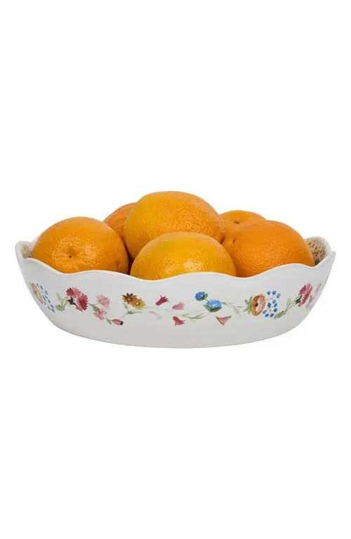 JULISKA Sofia Scalloped Serving Bowl - Multi Pink