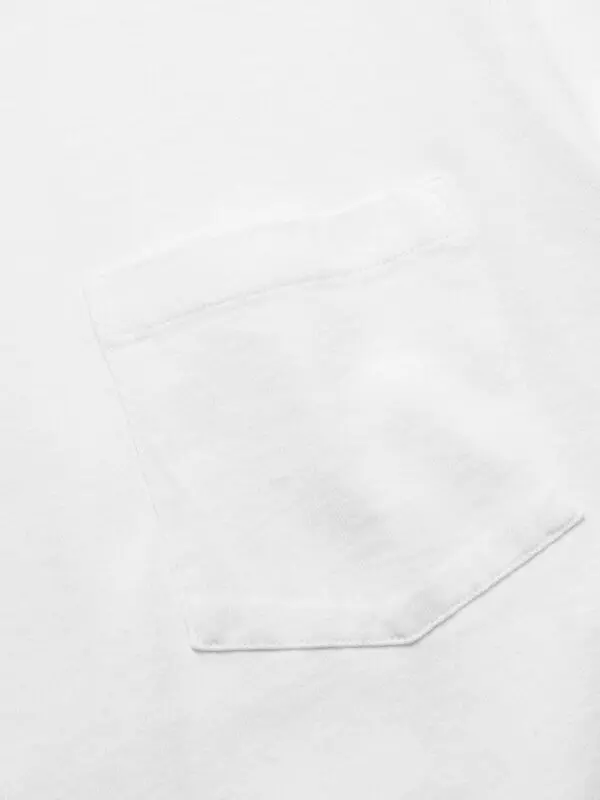 CORRIDOR Garment-dyed Cotton-jersey T-shirt - White