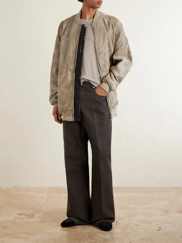 Rick Owens Jumbo Oversized Denim Bomber Jacket