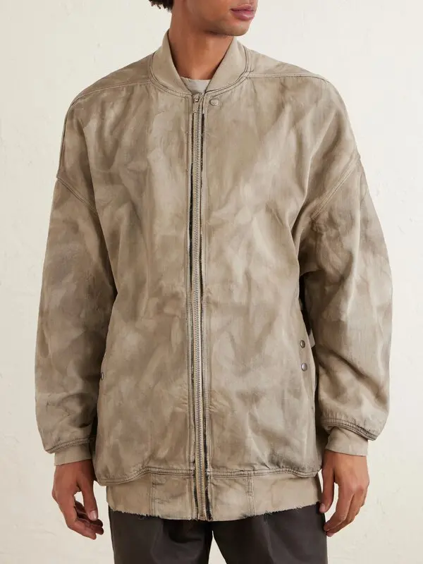 Rick Owens Jumbo Oversized Denim Bomber Jacket