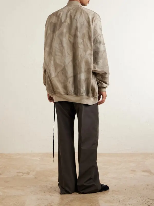 Rick Owens Jumbo Oversized Denim Bomber Jacket