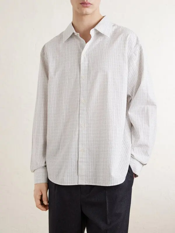 MFPEN Generous Checked Cotton-poplin Shirt