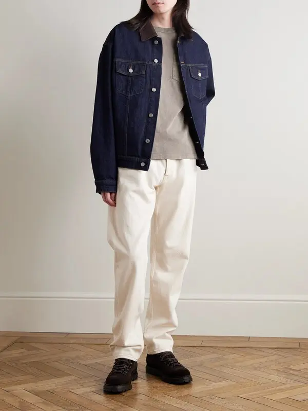 CORRIDOR Garment-dyed Cotton-jersey T-shirt - Gray