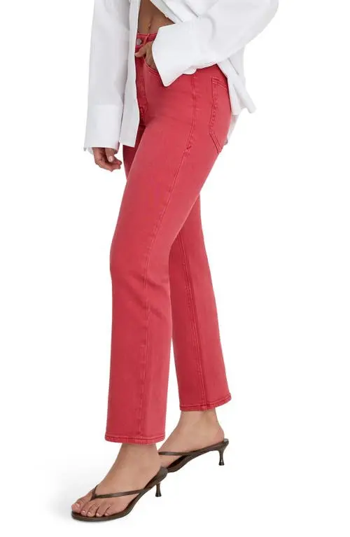 Good American Good Icon Ankle Slim Straight Leg Jeans