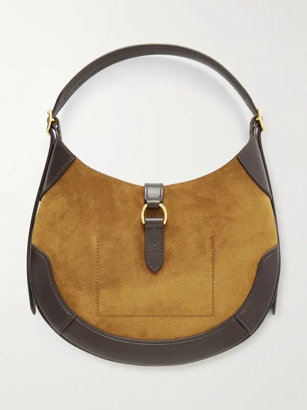 Polo Ralph Lauren Polo Id Suede Shoulder Bag