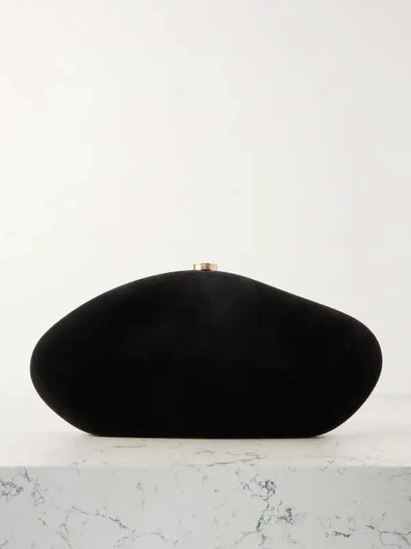 Cult Gaia The Caldera Velvet Clutch