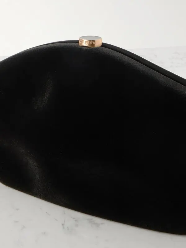 Cult Gaia The Caldera Velvet Clutch