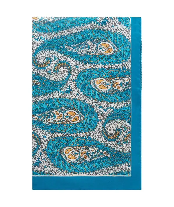 Etro Turandot Silk-twill Scarf - Blue