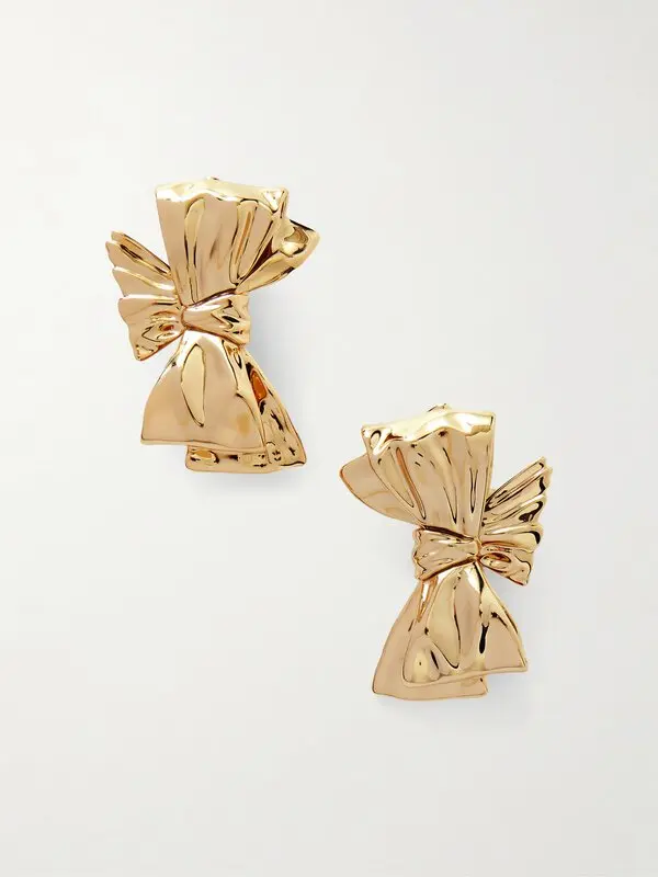 JENNIFER FISHER Bow Clip-on Earrings - Gold