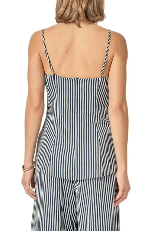 English Factory Stripe Longline Camisole