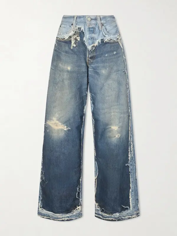 Acne Studios 1981 Trompe L'oeil Printed Straight-leg Jeans