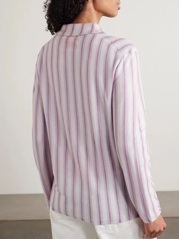 Guest In Residence Striped Cashmere Shirt - Pink