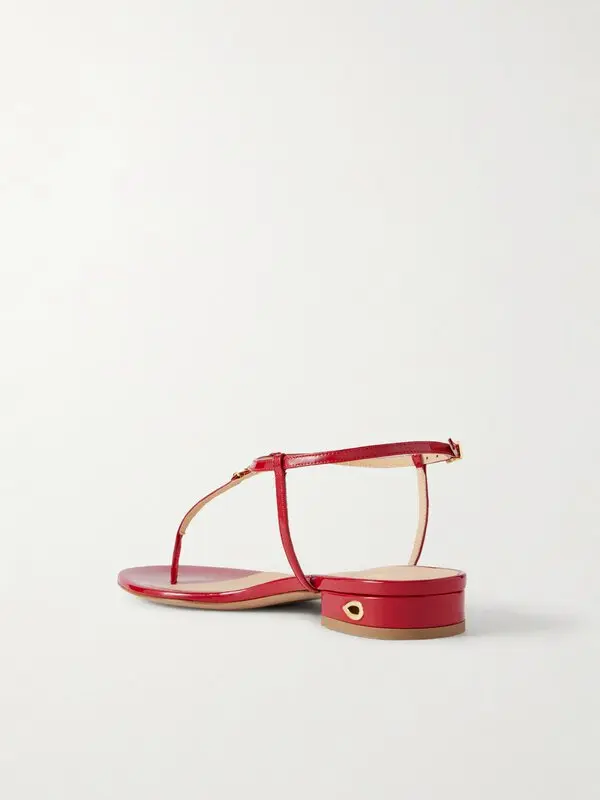 Jennifer Chamandi Pietro 20 Patent-leather Sandals