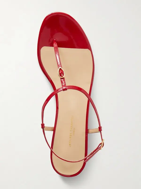 Jennifer Chamandi Pietro 20 Patent-leather Sandals
