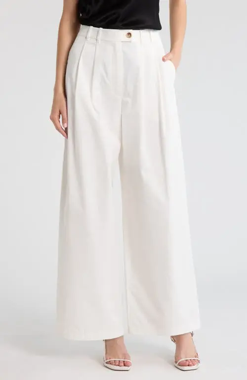 DÔEN Lisa Wide-leg Cotton Pants