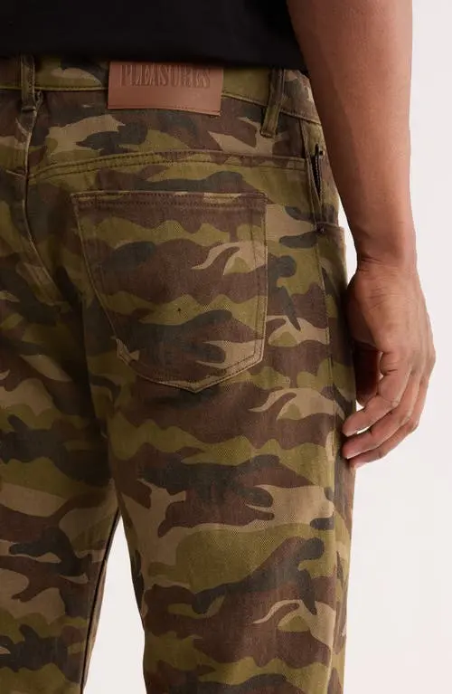 PLEASURES Camo Flare Jeans