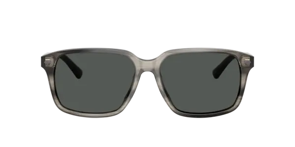 Brooks Brothers Rectangular Sunglasses With Acetate Temples - Grey