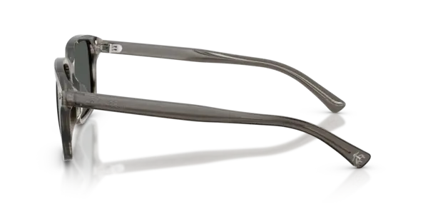 Brooks Brothers Rectangular Sunglasses With Acetate Temples - Grey