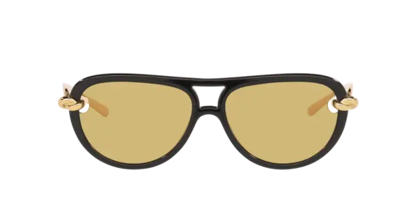 Bottega Veneta Pilot Sunglasses - Black
