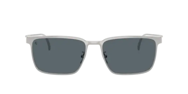 FERRARI Pillow-shaped Sunglasses With Blue Barberini® Lenses - Silver Shiny