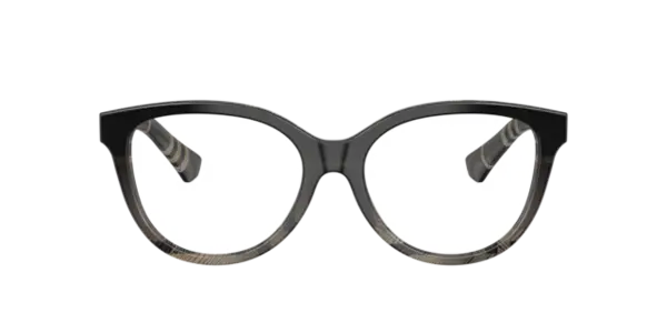 Burberry Cat-eye Eyeglasses - Check Gradient Grey