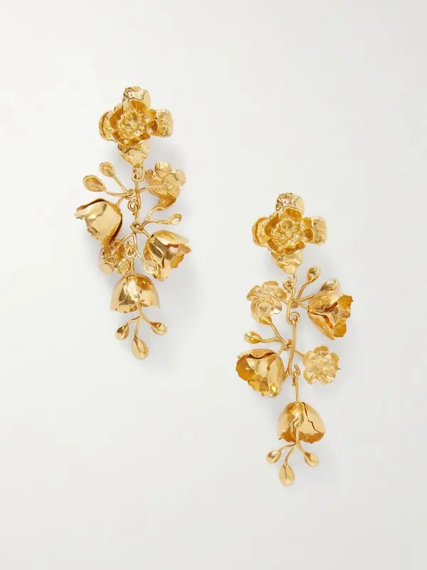 Chloé Laiton-tone Earrings - Gold
