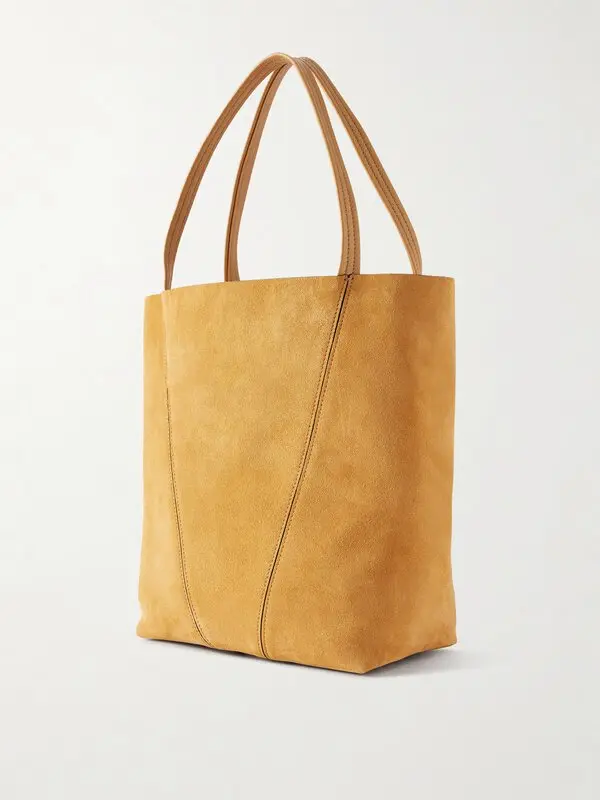 Chloé Embellished Suede Tote - Brown
