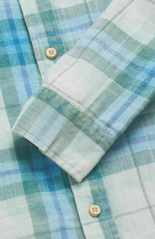 SURFSIDE SUPPLY CO. Brian Twill Plaid Shirt - Blue Combo