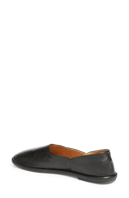 THE ROW Canal Leather Flats - Black