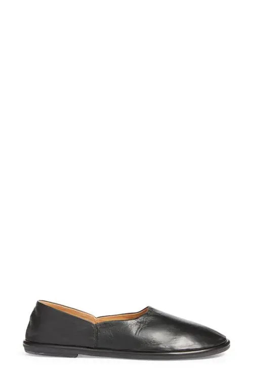 THE ROW Canal Leather Flats - Black