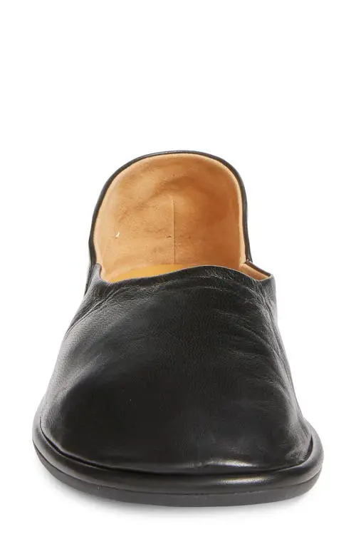 THE ROW Canal Leather Flats - Black