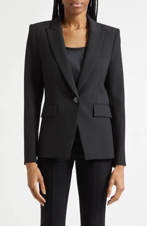 Veronica Beard Miller Stretch Crepe Dickey Jacket - Black
