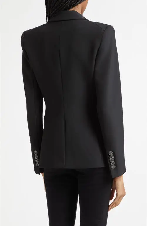 Veronica Beard Miller Stretch Crepe Dickey Jacket - Black