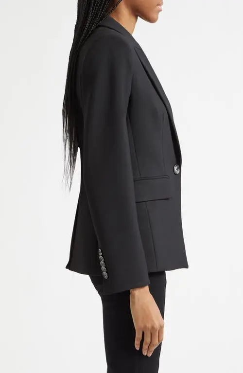 Veronica Beard Miller Stretch Crepe Dickey Jacket - Black