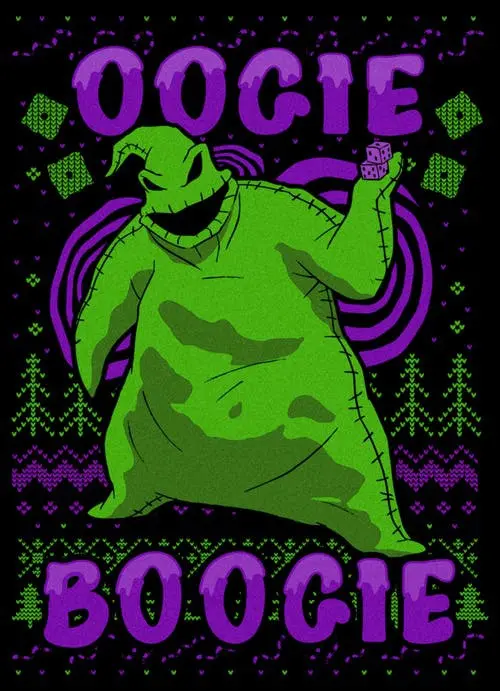 THE NIGHTMARE BEFORE CHRISTMAS Oogie Boogie Ugly Sweater T-shirt