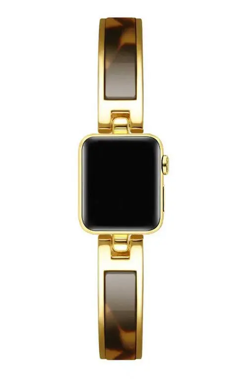 POSH TECH Stainless Steel & Resin Apple Watch® Bracelet - Gold/tortoise