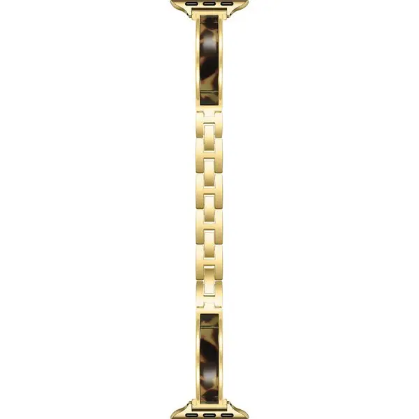 POSH TECH Stainless Steel & Resin Apple Watch® Bracelet - Gold/tortoise