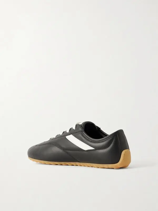 Alexander McQueen Boxe' Leather Sneakers - Black