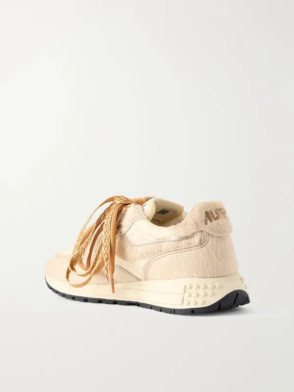 AUTRY Reelwind Leather-trimmed Sneakers - Neutrals