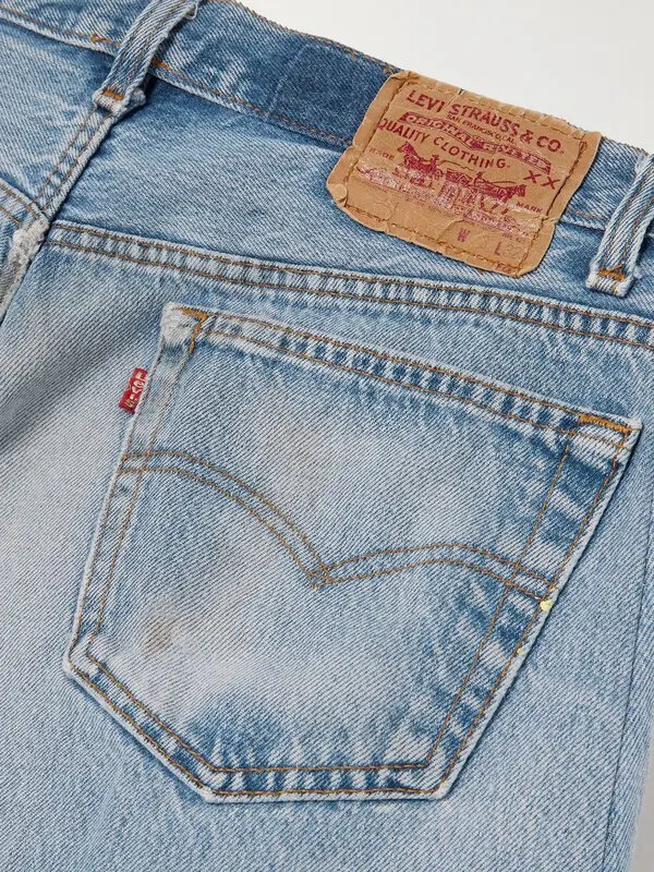 B Sides Lasso Distressed Cropped Wide-leg Jeans