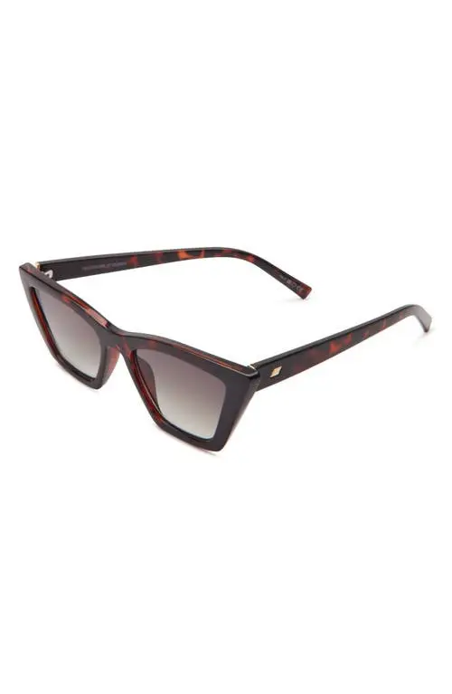 Le Specs Veledrome 54mm Gradient Cat Eye Sunglasses - Dark Tort