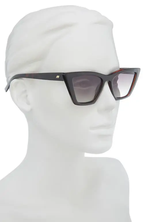 Le Specs Veledrome 54mm Gradient Cat Eye Sunglasses - Dark Tort