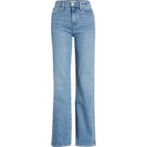 Paige Stevie High-waist Straight-leg Jeans - Monte Carlo