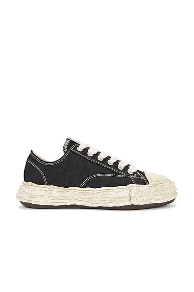 Mihara Yasuhiro Peterson 23 Original Sole Garment Dyed Canvas Low-top Sneakers - Black