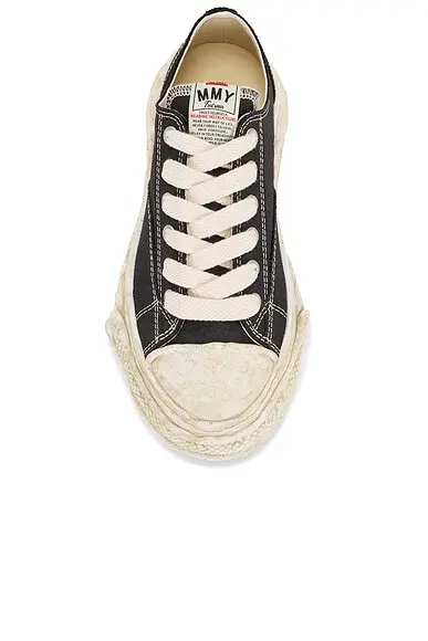 Mihara Yasuhiro Peterson 23 Original Sole Garment Dyed Canvas Low-top Sneakers - Black