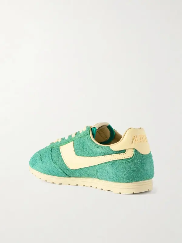 AUTRY Leather-trimmed Suede Sneakers