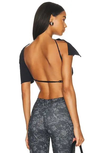 JADE CROPPER Open Back T-shirt