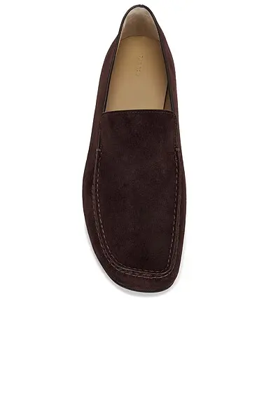 THE ROW Leo Slipper - Lacquer Brown