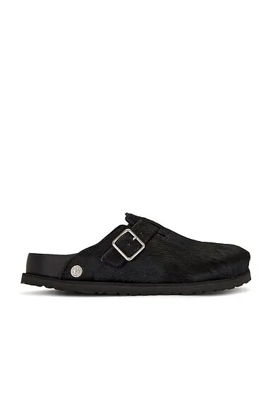 BIRKENSTOCK Boston Pony Hair Exq Mule - Black