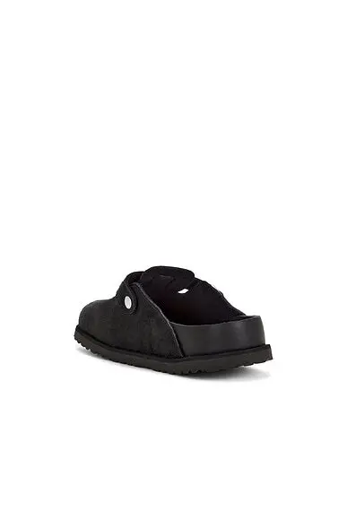 BIRKENSTOCK Boston Pony Hair Exq Mule - Black